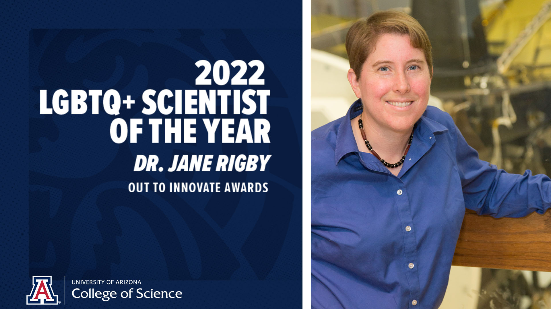 Dr. Jane Rigby Named 2022 LGBTQ+ Scientist of the Year | College of Science